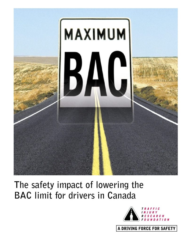 The effectiveness of lower BAC limits - Traffic Injury Research Foundation The effectiveness of lower BAC limits - Traffic Injury Research Foundation