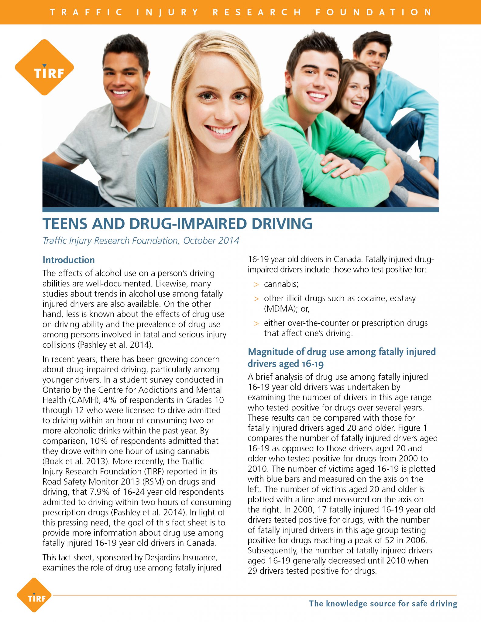Drug-impaired driving: a fatal issue for Canadian teens - Traffic ... Drug-impaired driving: a fatal issue for Canadian teens - Traffic ...