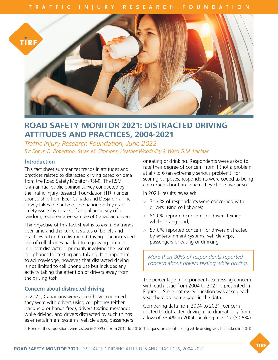 Traffic Injury Research Foundation | Canada’s Road Safety Research ...