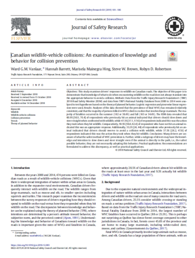 Preventing Wildlife-Vehicle Collisions Archives - Traffic Injury ... Preventing Wildlife-Vehicle Collisions Archives - Traffic Injury ...