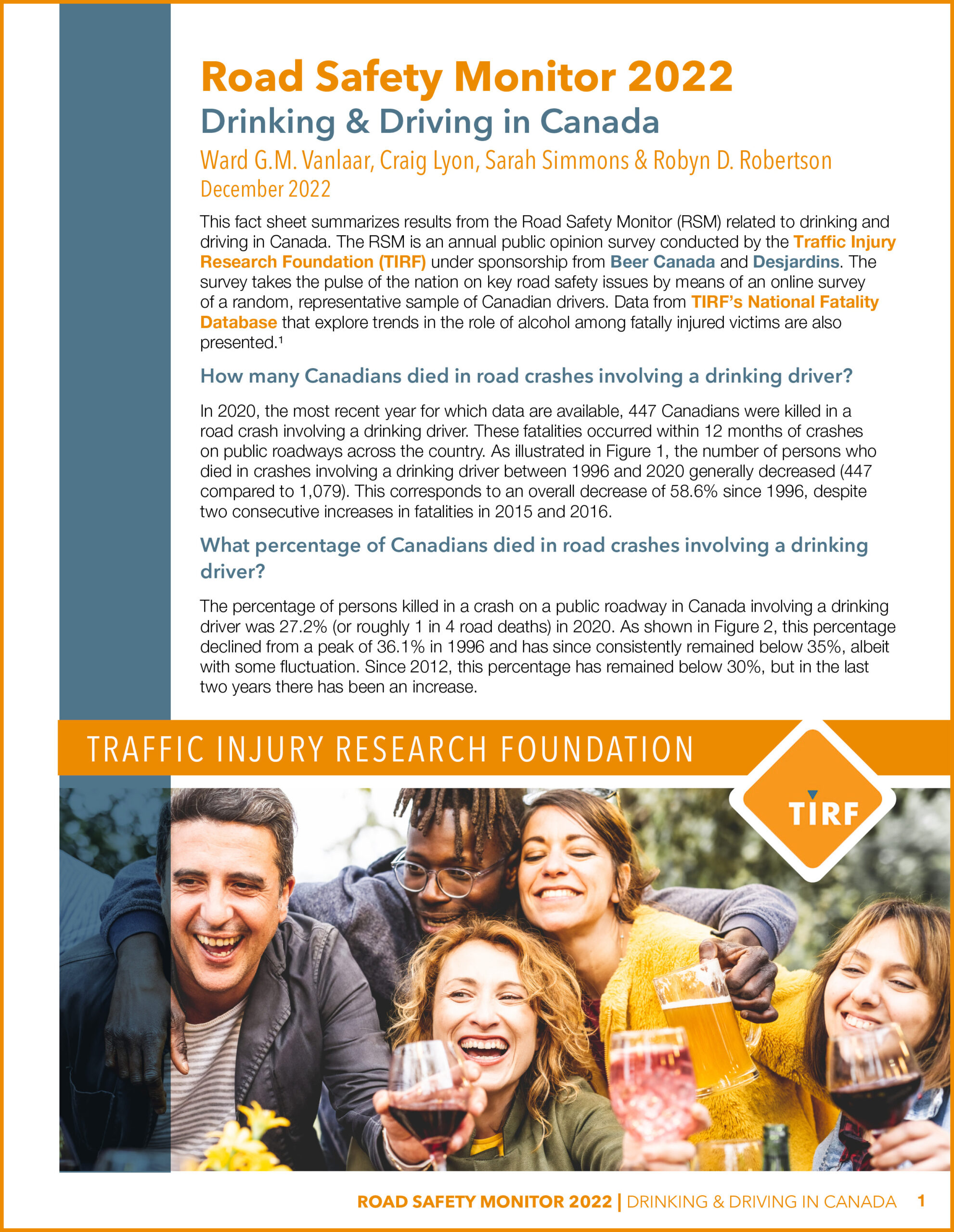 Hard Won Declines In Alcohol Related Fatalities May Stall Without